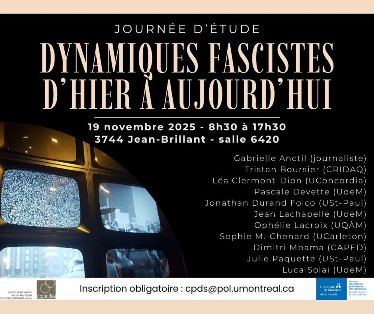 Journée d'étude "Dynamiques fascistes d'hier à aujourd'hui ...